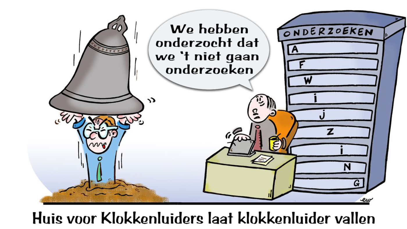 Het Huis voor Klokkenluiders laat een klokkenluider keihard vallen ...